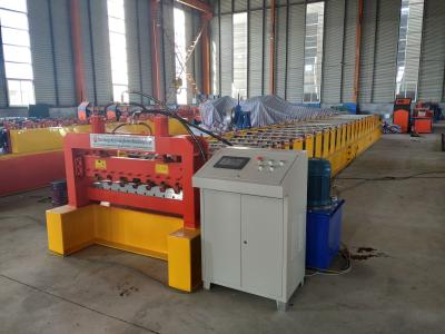 China Floor Decking Plate Galvanized Steel Sheet Cold Roll Forming Machine 22KW 20-25m/min Production Capacity for sale
