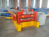 China Floor Decking Plate Galvanized Steel Sheet Cold Roll Forming Machine 22KW 20-25m/min Production Capacity for sale