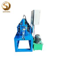 China Galvanized steel metal c stud and track roll forming machine with punching for sale