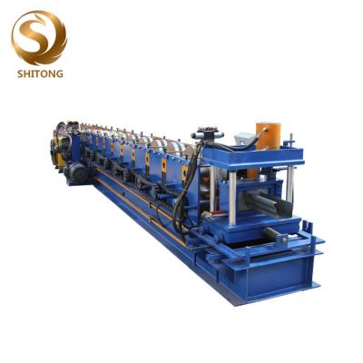 China Customized Rain Water Steel Gutter Cold Roll Forming Machine 0.7-1.2mm Thickness 22 Rows 11KW Hydraulic for sale