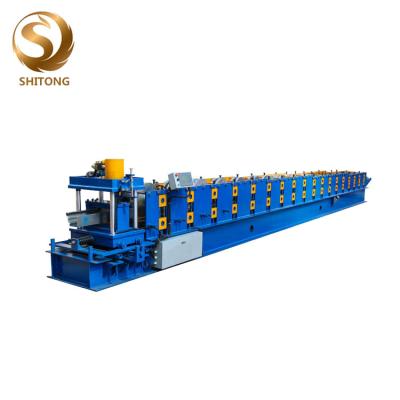 China Industrial Metal Roof Gutter Making Machine 0.7-1.2mm Thickness 20-25 m/min Production Speed for sale