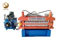China 2 types profile iron or aluminium double layer corrugated sheet roll forming machine for sale