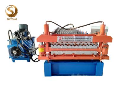 China Cheap price automatic aluminium double layer roof sheet roll forming machine for sale