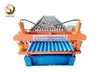 China 2 types profile iron or aluminium double layer corrugated sheet roll forming machine for sale