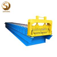 China Standing Seam Roof Steel Panel Roll Forming Machine 20 Rows 7.5KW 9800mm Size for Industrial Roofing Production for sale