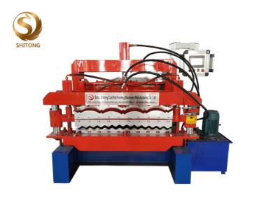 China Double layer portable panel aluminum roofing roll forming machine for metal corrugation roof for sale