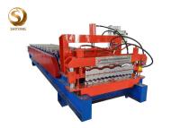 China Double layer glazed tile roof panel iron fiber sheet roll forming making machine for sale