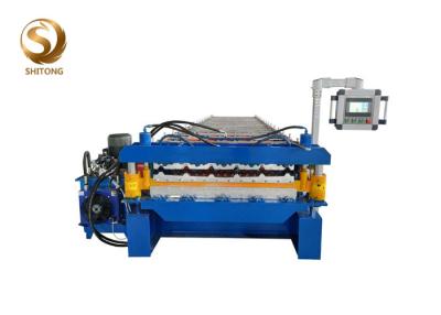 China Double layer roofing sheet panel steel structure cold roll forming making machine from China for sale