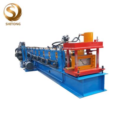 China Rain Gutter Aluminum Downspout Roll Forming Machine 0.7-1.2mm Thickness 22 Forming Steps 12000m Daily Output for sale