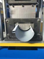 China Custom Aluminum Color Steel Rain Gutter Cold Roll Forming Machine 0.7-1.2mm Thickness 22 Rows 11KW Hydraulic for sale