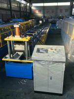China Custom Aluminum Color Steel Rain Gutter Cold Roll Forming Machine 0.7-1.2mm Thickness 22 Rows 11KW Hydraulic for sale