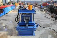 China High Precision Rain Gutter Steel Roll Forming Machine 0.7-1.2mm Thickness 22 Rows 11KW Hydraulic Power for sale