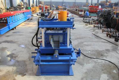 China Custom Aluminum Color Steel Rain Gutter Cold Roll Forming Machine 0.7-1.2mm Thickness 22 Rows 11KW Hydraulic for sale