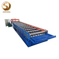 China 750 model galvanized steel trapezoid sheet roof panel  cold roll forming machine for sale