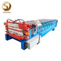 China computer control double deck galvanized roofing sheet cold roll forming machine for sale