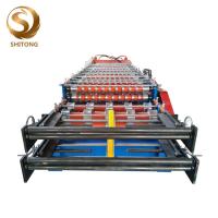 China convenient double deck galvanized roofing sheet cold roll forming machine for sale