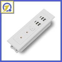China ETL Certified US Standard 2-Position Furniture Power Socket with Type-C Fast Charging and Overload Switch for Hotels for sale