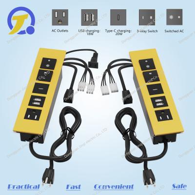 China Smart Socket with 20W Type-C Charging and Customizable Cable Length - UL ETL FCC Certified Power Strip for sale
