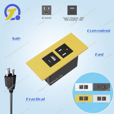 China Desktop Socket with Fast Charging and Real-time Energy Monitoring in Fire-resistant PC+ABS Material for sale