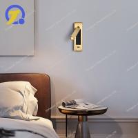 China LED wall lamp with USB function and 3000K color temperature - American-style reading lamp for bedroom for sale