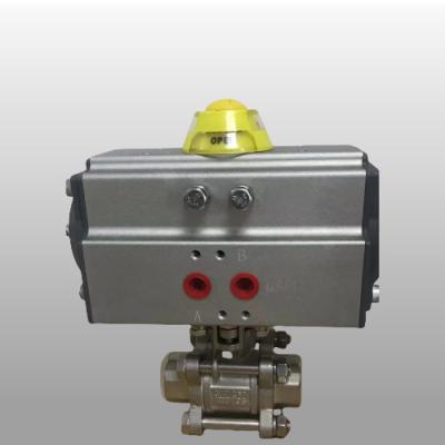 China Hard Anodizing Pneumatic Ball Valve Stainless Steel 2 Way Pneumatic Valve for sale