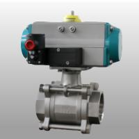 China Aluminum Alloy Pneumatic Ball Valve Rotary Pneumatic Operated Ball Valves for sale