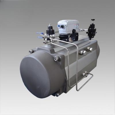 China 90 Rotation Rack And Pinion Pneumatic Valve Actuator Aluminum Alloy Two Action for sale