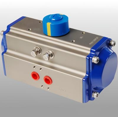 China Smooth Operation Pneumatic Rack And Pinion Actuator For Ball Valves Aluminum Alloy Body for sale