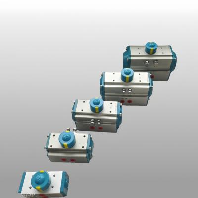 China Double Acting Spring Return Pneumatic Actuator Rack And Pinion AT Series Customized Design for sale