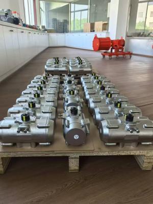 China Rack And Pinion Rotary Stainless Steel Pneumatic Actuator 2-8 Bar for sale