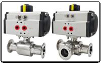 China Rack And Pinion 2-8 Bar Pneumatic Valve Actuator 304 316 Stainless Steel for sale
