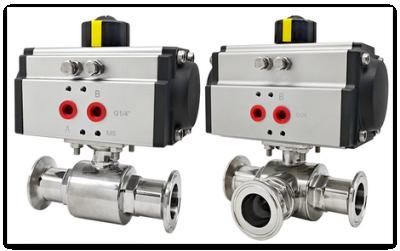 China Rack And Pinion 2-8 Bar Pneumatic Valve Actuator 304 316 Stainless Steel for sale