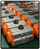 China Spring Return 90 Degrees Aluminum Alloy Pneumatic Actuator for sale