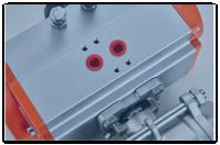 China Rack And Pinion Pneumatic Actuator Suitable For Ball Valve Butterfly Valve for sale