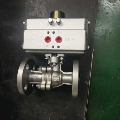 China Pneumatic Ball Valve with NAMUR DIN3337 Connection Pneumatic Actuator for sale