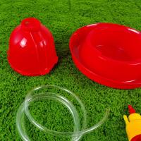 China Long Lasting Red Plastic Plastic Water Feeder Cone Shape Anti Drip Design Various Poultry Types for sale