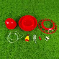 China Long Lasting Red Plastic Plastic Water Feeder Cone Shape Anti Drip Design Various Poultry Types for sale