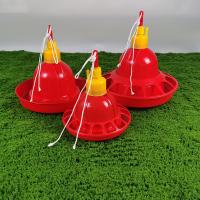 China Easy Installation Poultry Drinker With Anti Drip Feature Red Color for sale
