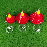 China Easy Installation Poultry Drinker With Anti Drip Feature Red Color for sale