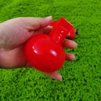 China Automatic Plastic Washable Chicken Drinking Bowl Red Round Design for sale
