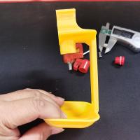 China Nipple Suspension Cup For Poultry Equipment Suspension Fixed In Chicken Cage Red And Yellow for sale