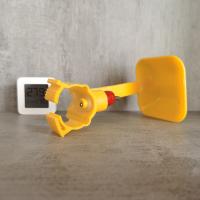 China Red And Yellow Nipple Suspension Cup For Suspension Fixed In Chicken Cage for sale