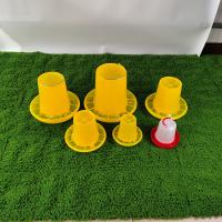 China Plastic Poultry Feed Bucket Suitable For Poultry Farming In Red Yellow for sale
