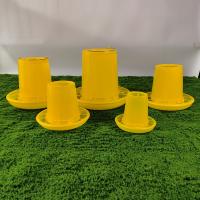 China Plastic Poultry Feed Bucket Suitable For Poultry Farming In Red Yellow for sale