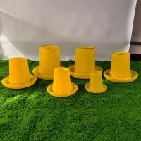 China Modern Round Plastic Poultry Ration Feeding Bucket Durable Design For Optimal Feeding for sale
