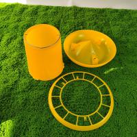 China Modern Round Plastic Split Feed Buckets Various Sizes Suitable For Poultry for sale