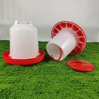 China Fowl Feeding Tool Red And White 30.5cm(H) X 37.5cm(D) With 9L Capacity for sale