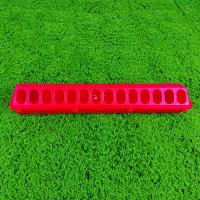 China Rectangular Red Yellow Long Food Trough Standard Capacity Modern Design for sale