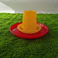 China Circular Plastic Chicken Feeding Tray for Long Life span Breeding Chickens for sale