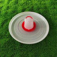 China Circular Poultry Feeding Tray Easy Clean Disinfect Durability Lightweight Farms Retail for sale